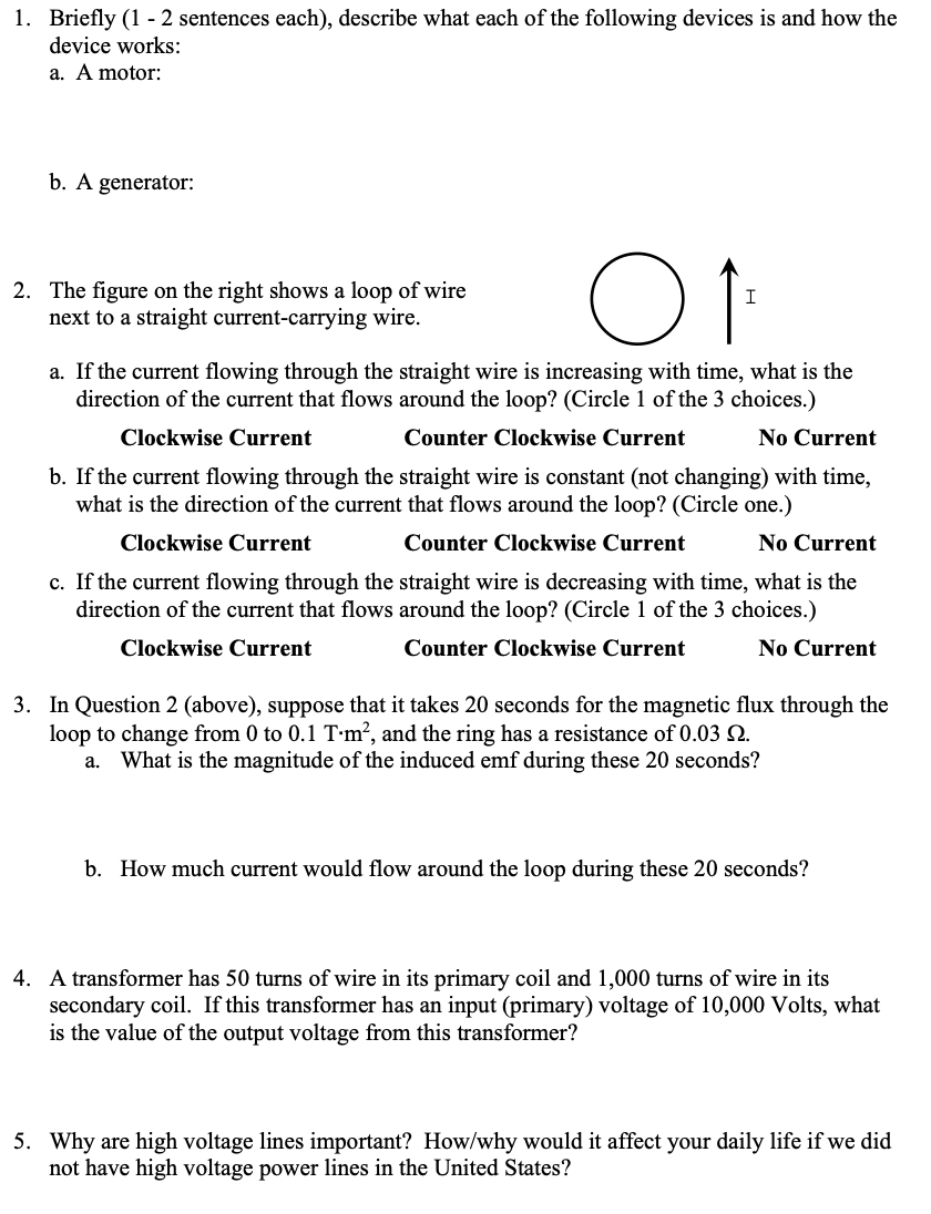 Solved 1. ﻿Briefly ( \( 1-2 \) ﻿sentences each), ﻿describe | Chegg.com