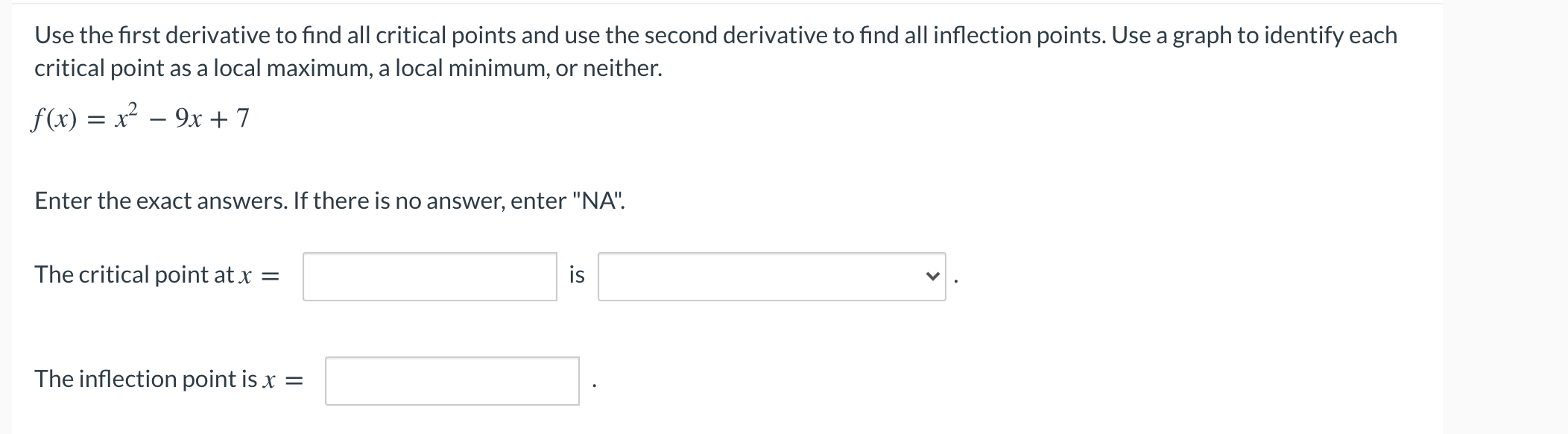 Solved Use the first derivative to find all critical points | Chegg.com