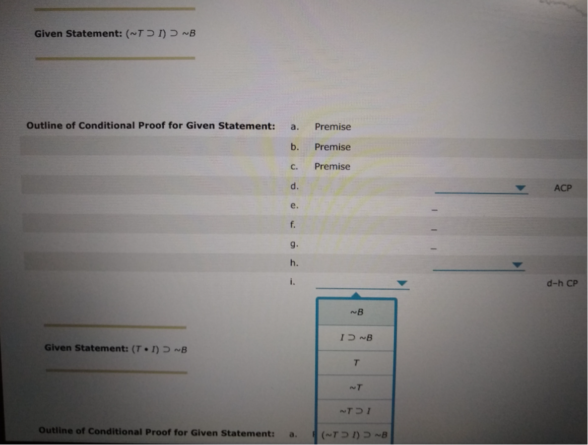 Solved 1 The Conditional Proof Method (CP) The conditional | Chegg.com