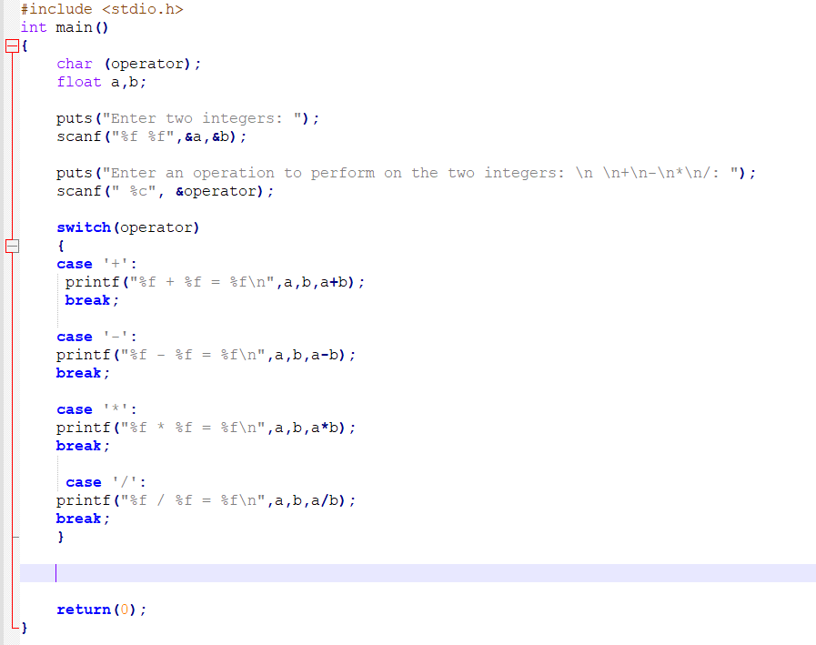 Solved How do I loop this code so that the user may perform | Chegg.com