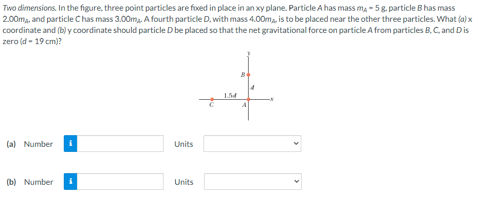 Solved Two dimensions. In the figure, three point particles | Chegg.com