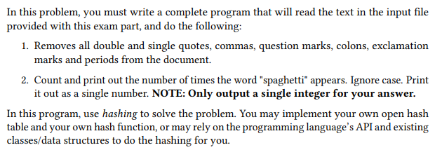 Solved Given text file What is Spaghetti Code? Spaghetti | Chegg.com