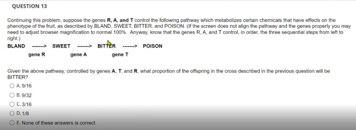 Solved A fruit tree, the bananapple, is being developed, and | Chegg.com