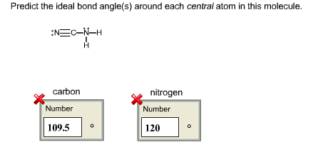 Solved Predict the ideal bond angle(s) around each central | Chegg.com