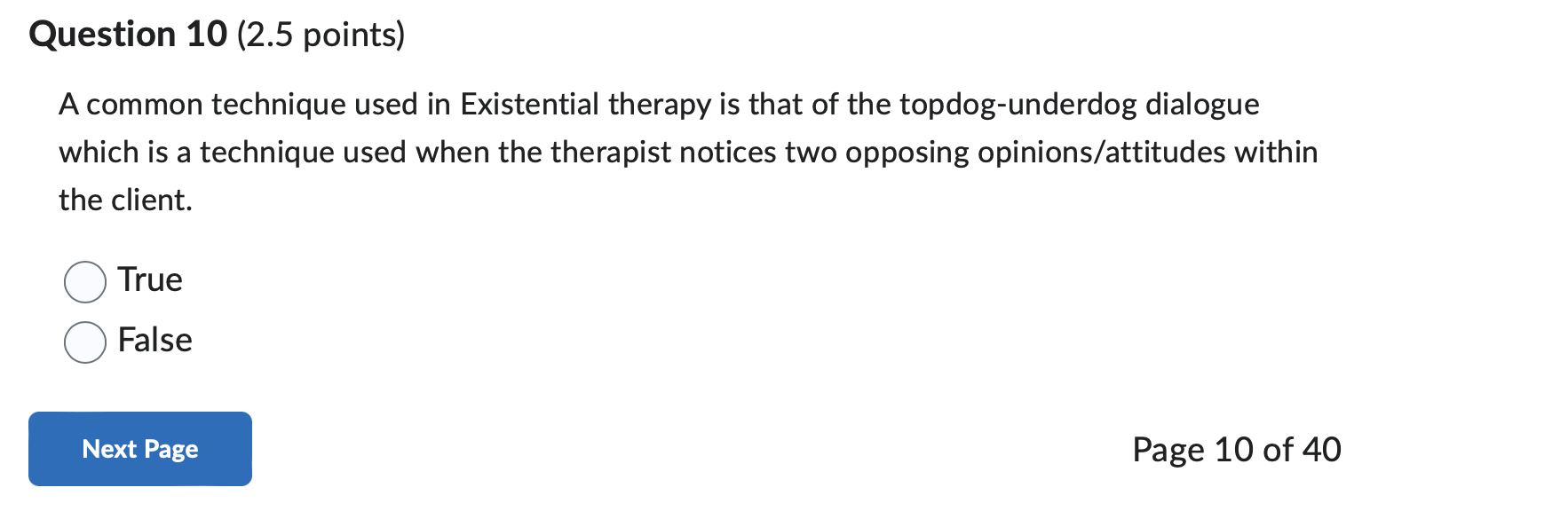 Solved Question 10 (2.5 ﻿points)A common technique used in | Chegg.com