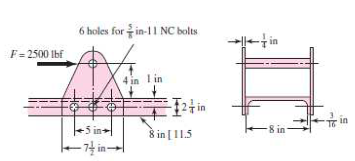 Solved Figure shows a welded connector that was tentatively | Chegg.com