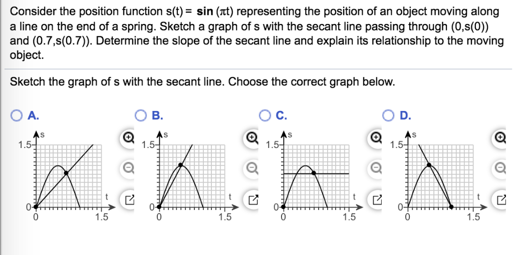 Solved Consider the position function s(t) = sin (xt) | Chegg.com
