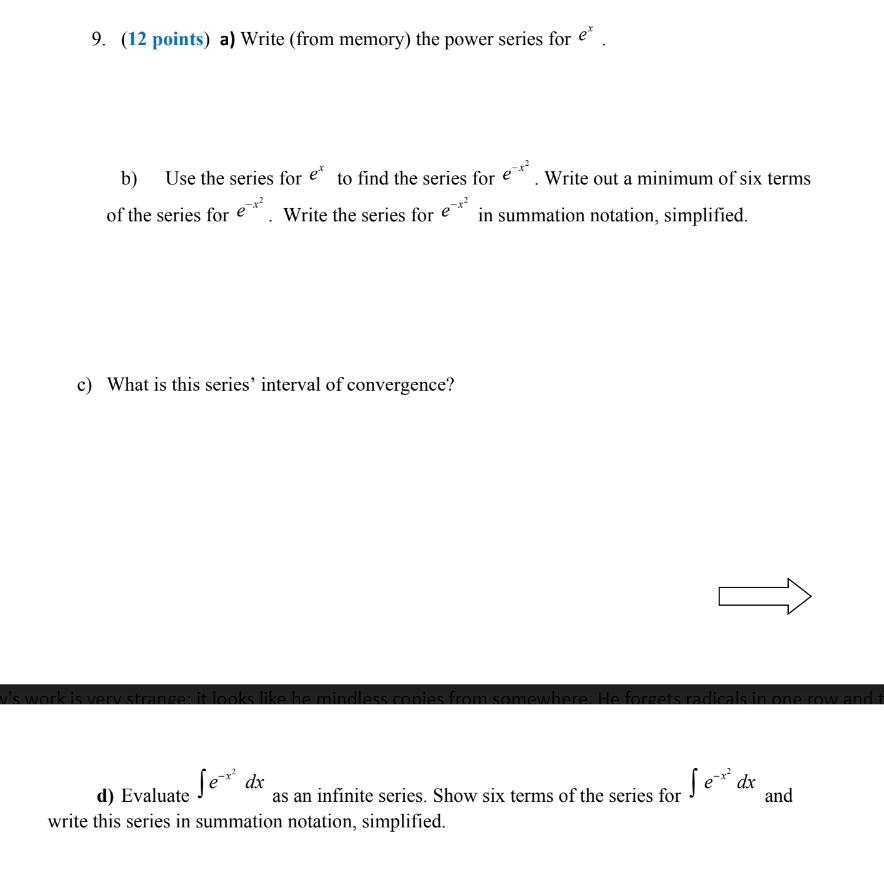 Solved 9. (12 points) a) Write (from memory) the power | Chegg.com Solved 9. (12 points) a) Write (from memory) the power | Chegg.com