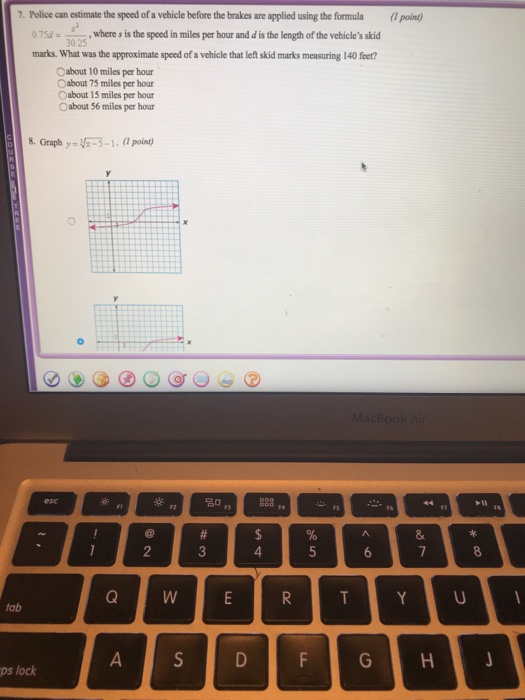 Solved 7. Police can estimate the speed of a vehicle before | Chegg.com