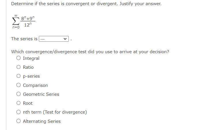 Solved Determine if the series is convergent or divergent. | Chegg.com