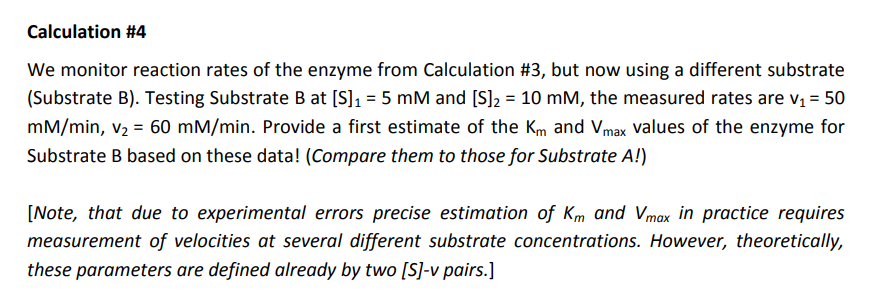 Solved Calculation \#4 We monitor reaction rates of the | Chegg.com