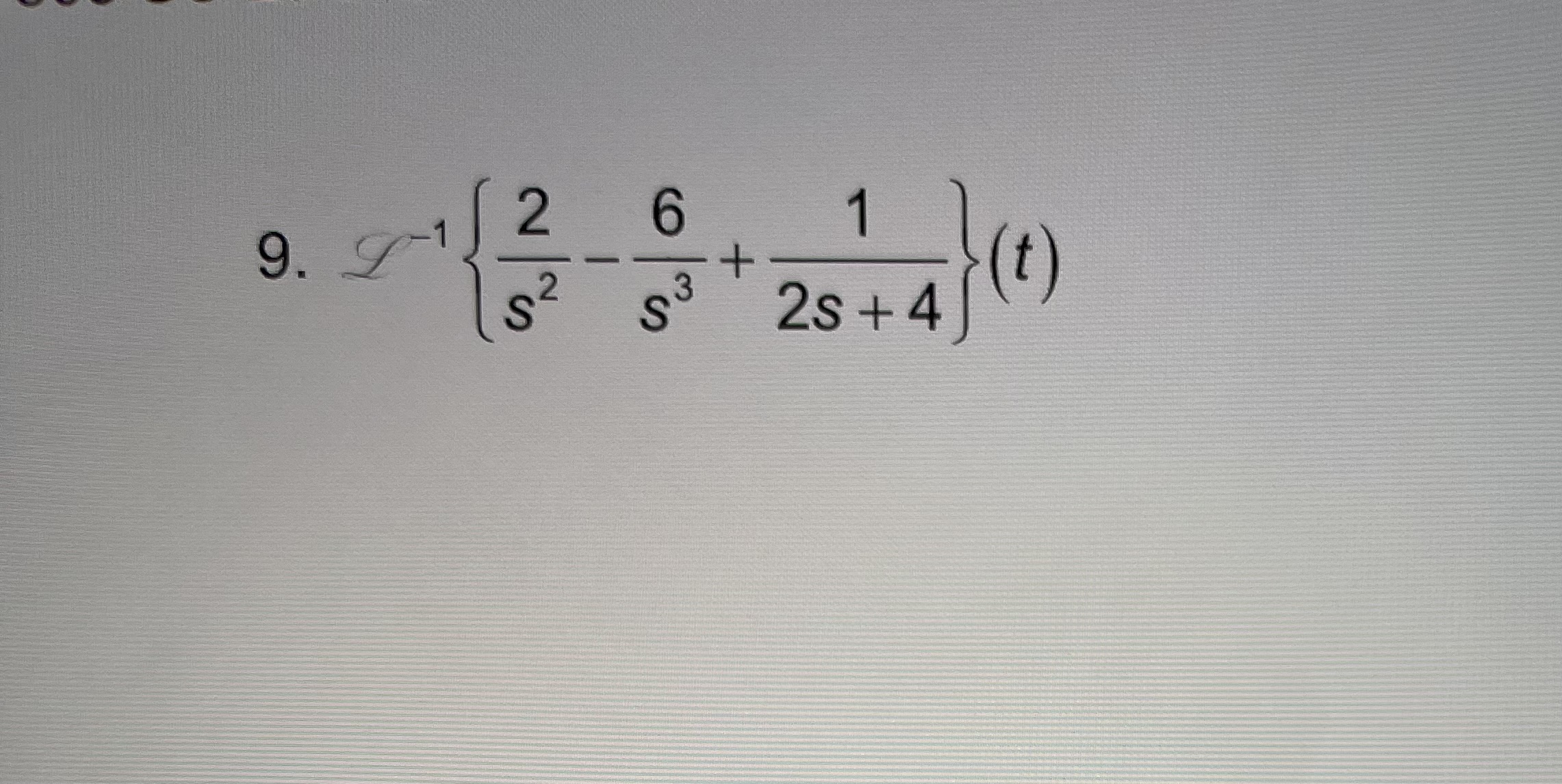 Solved 9. L−1{s22−s36+2s+41}(t)10. | Chegg.com