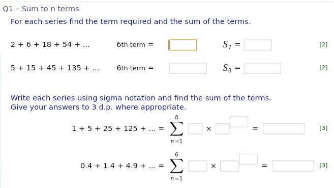 Solved Q2 - Sum to infinity Find the sum to infinity of | Chegg.com