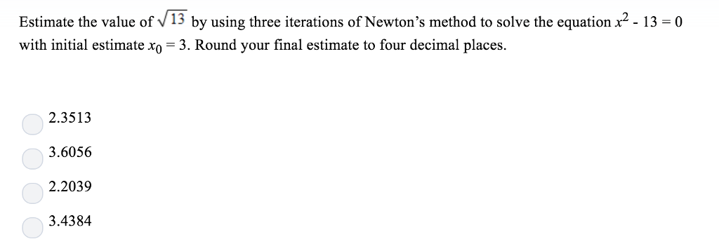 Solved Estimate the value ofV13 by using three iterations of | Chegg.com