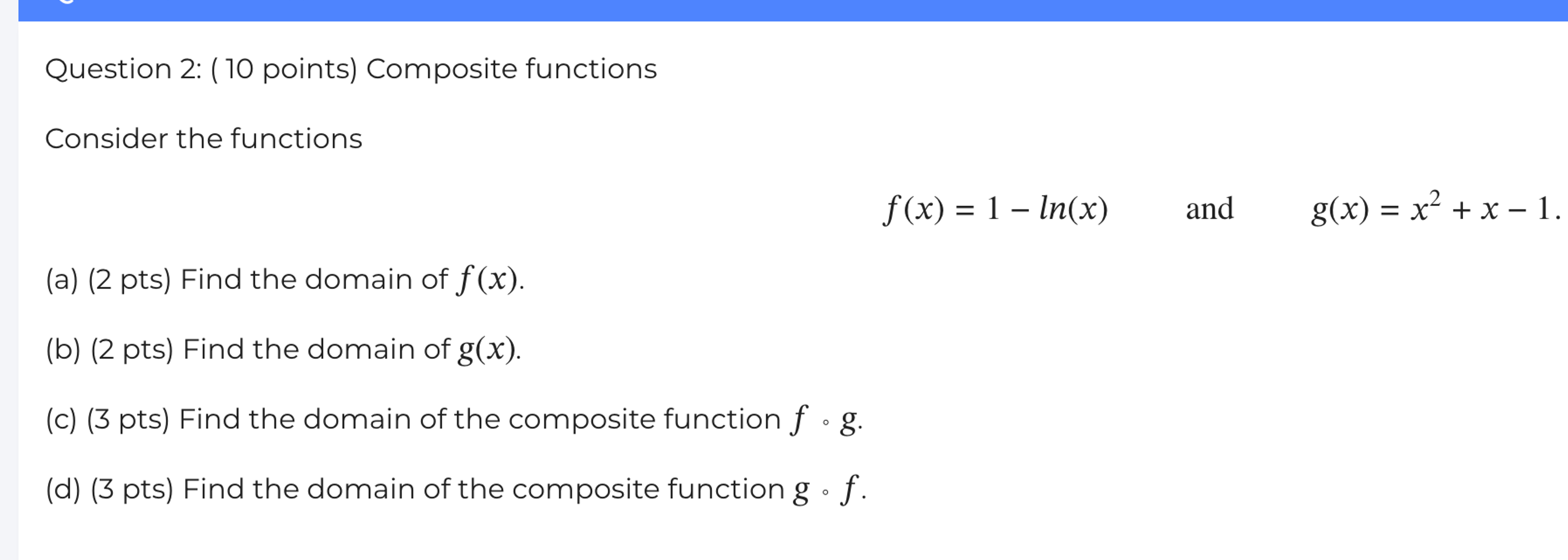 Solved Question 2: ( 10 ﻿points) ﻿Composite | Chegg.com