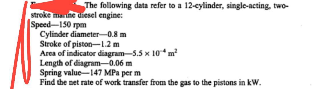 Solved The following data refer to a 12-cylinder, | Chegg.com