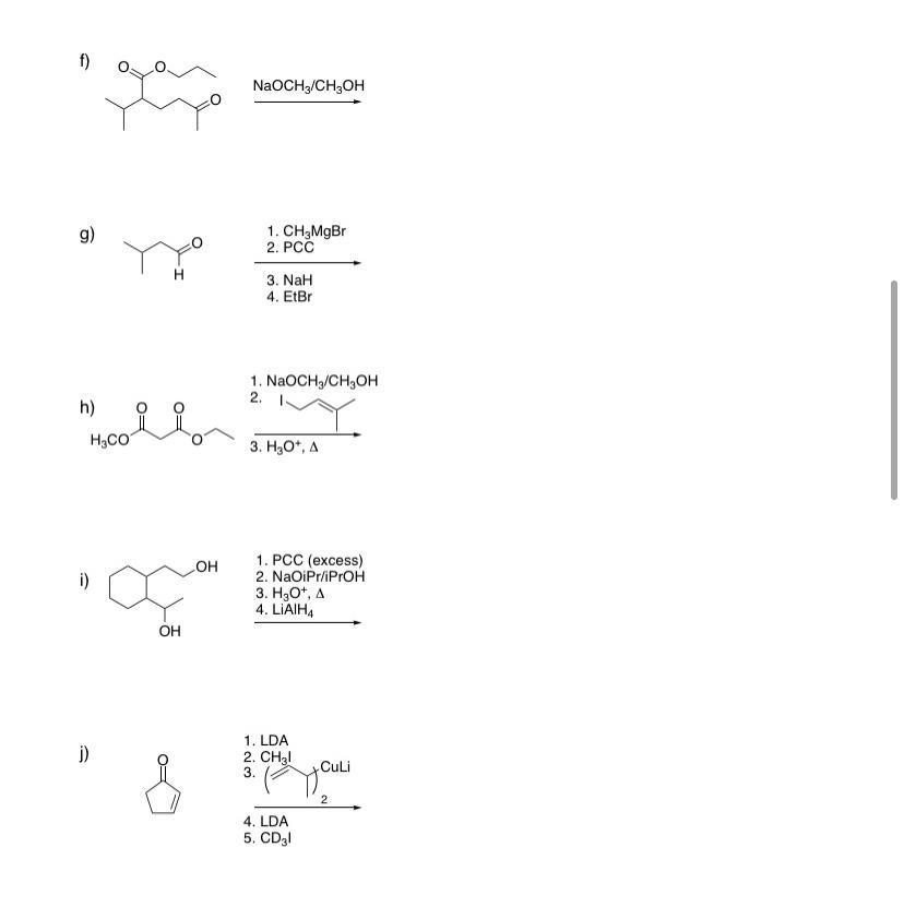 Solved 1. (36 pts) Provide the major organic product(s) of | Chegg.com