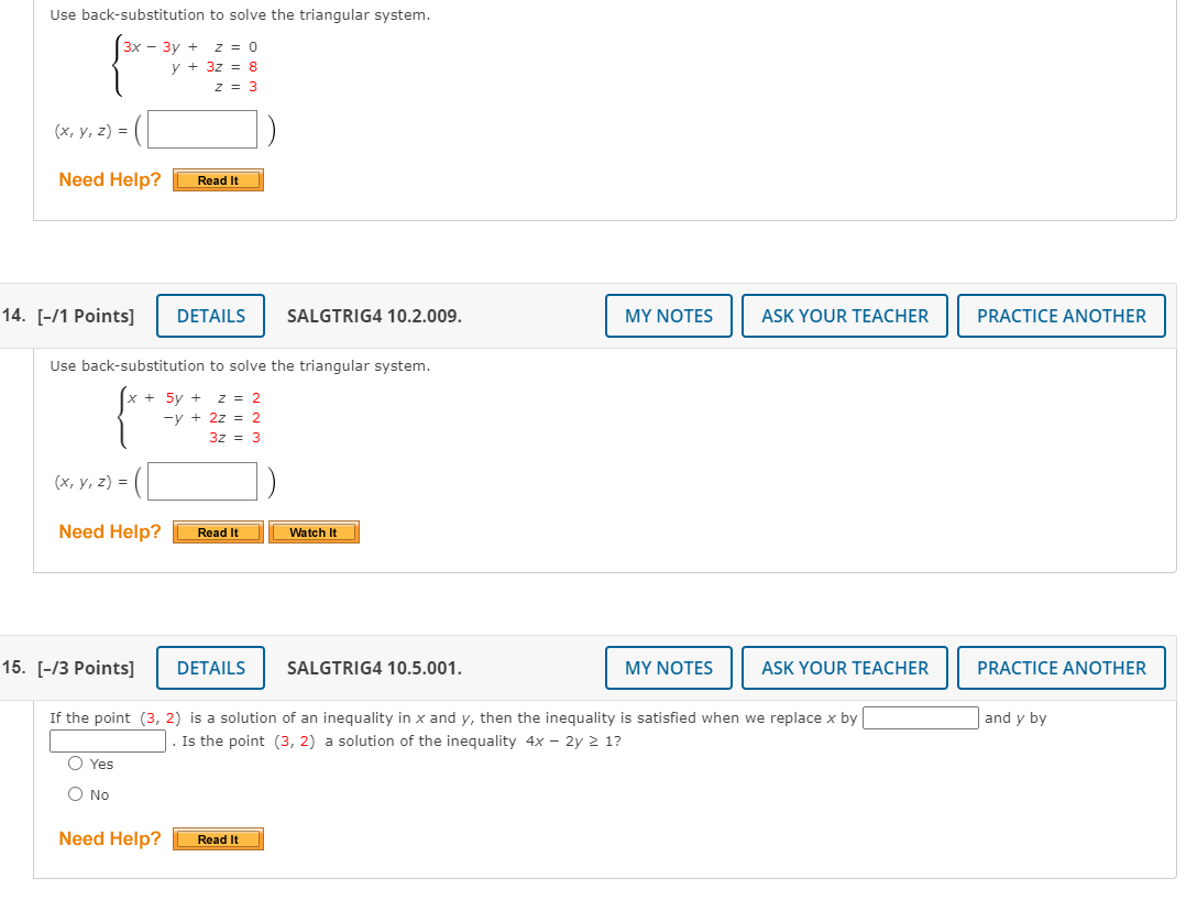 Solved This exercise refers to the following system. x- y + | Chegg.com