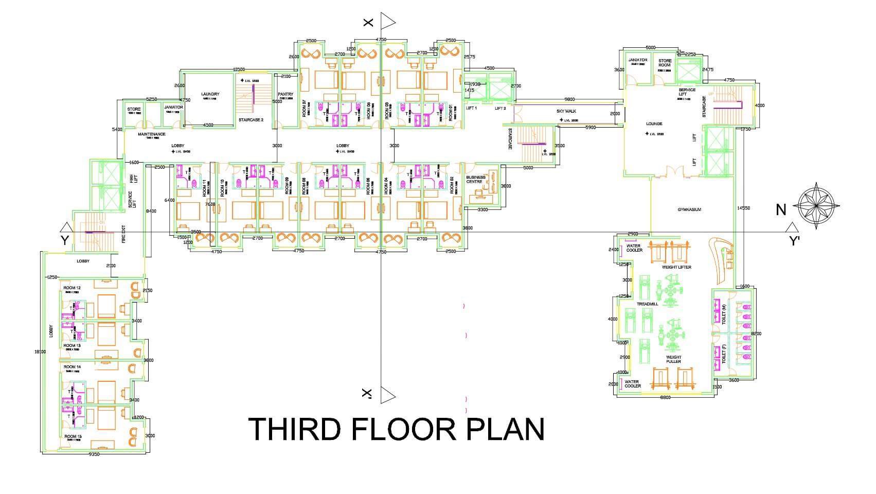 Solved Make a Layout for cctv system and fdas in this cad | Chegg.com
