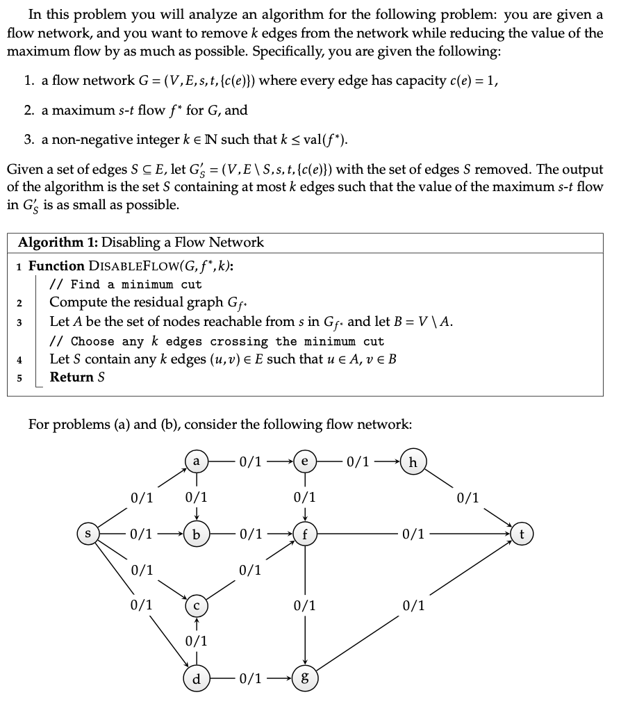 The maximum s-t flow of this network was computed to | Chegg.com