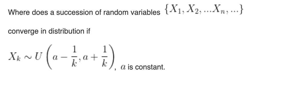 Solved Where does a succession of random variables {X1, X2, | Chegg.com