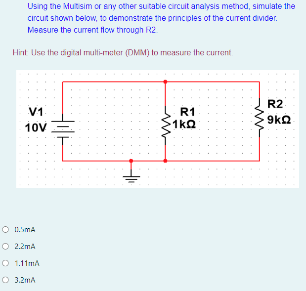 Solved Using the Multisim or any other suitable circuit | Chegg.com