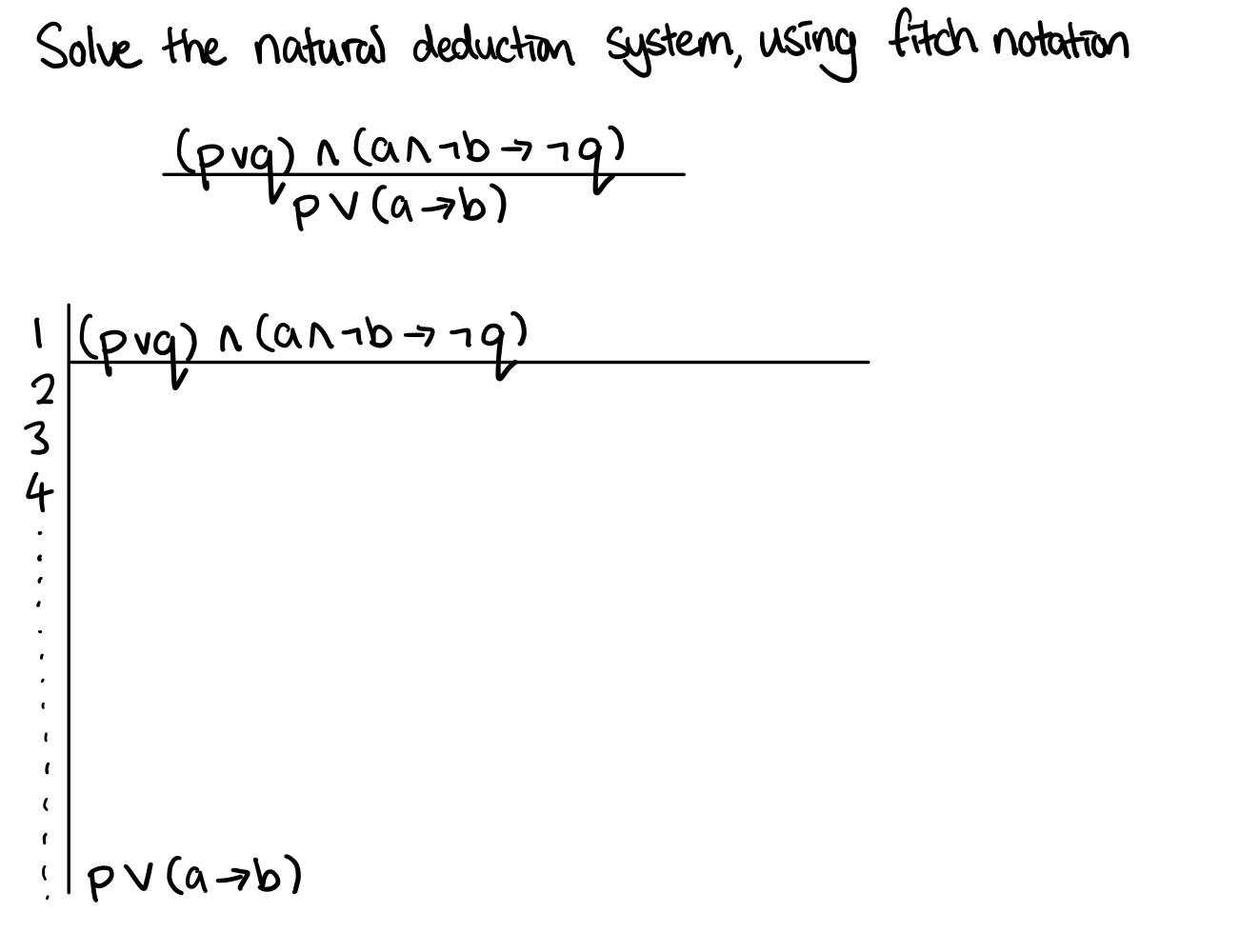 Solved Solve the natural deduction system, using fitch | Chegg.com