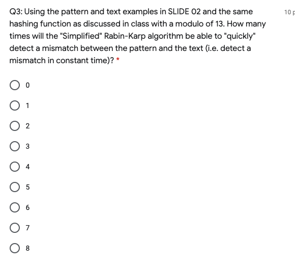 Solved Consider the example pattern and text below. Each | Chegg.com