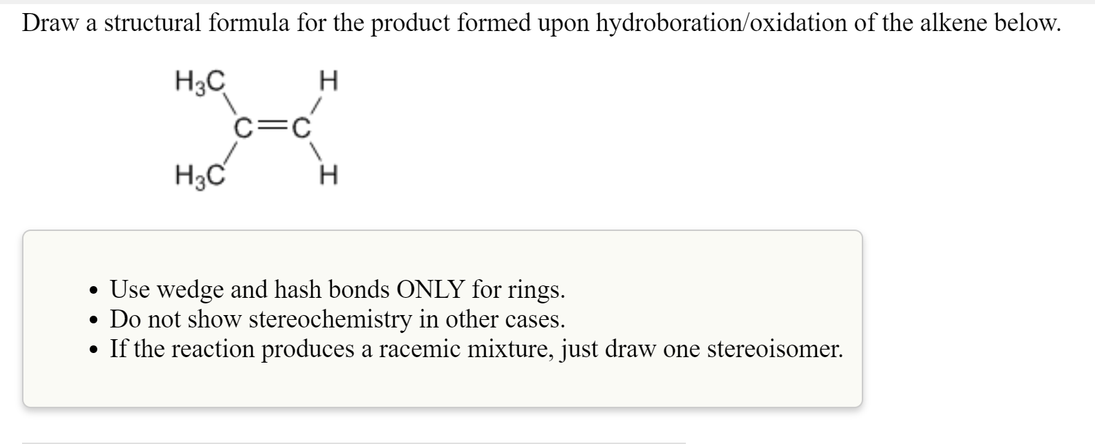 Solved Draw a structural formula for the product formed | Chegg.com