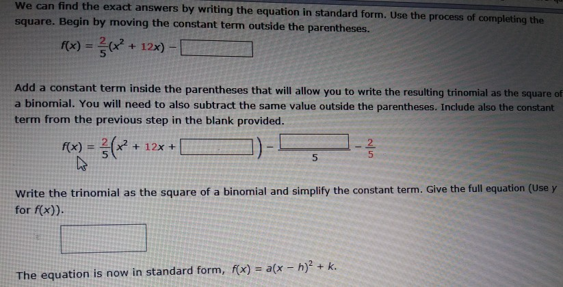 Solved Use a graphing utility to graph the quadratic | Chegg.com