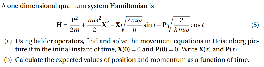 Solved A one dimensional quantum system Hamiltonian is | Chegg.com