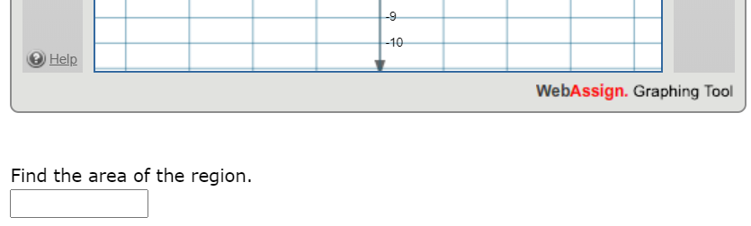 Solved 9 - 10 Help WebAssign. Graphing Tool Find the area of | Chegg.com