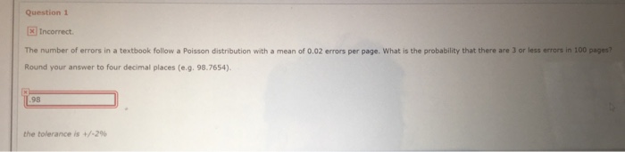 Solved The number of errors in a textbook follow a Poisson | Chegg.com