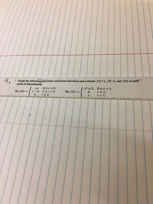 Solved Graph the following piecewise continuous functions | Chegg.com