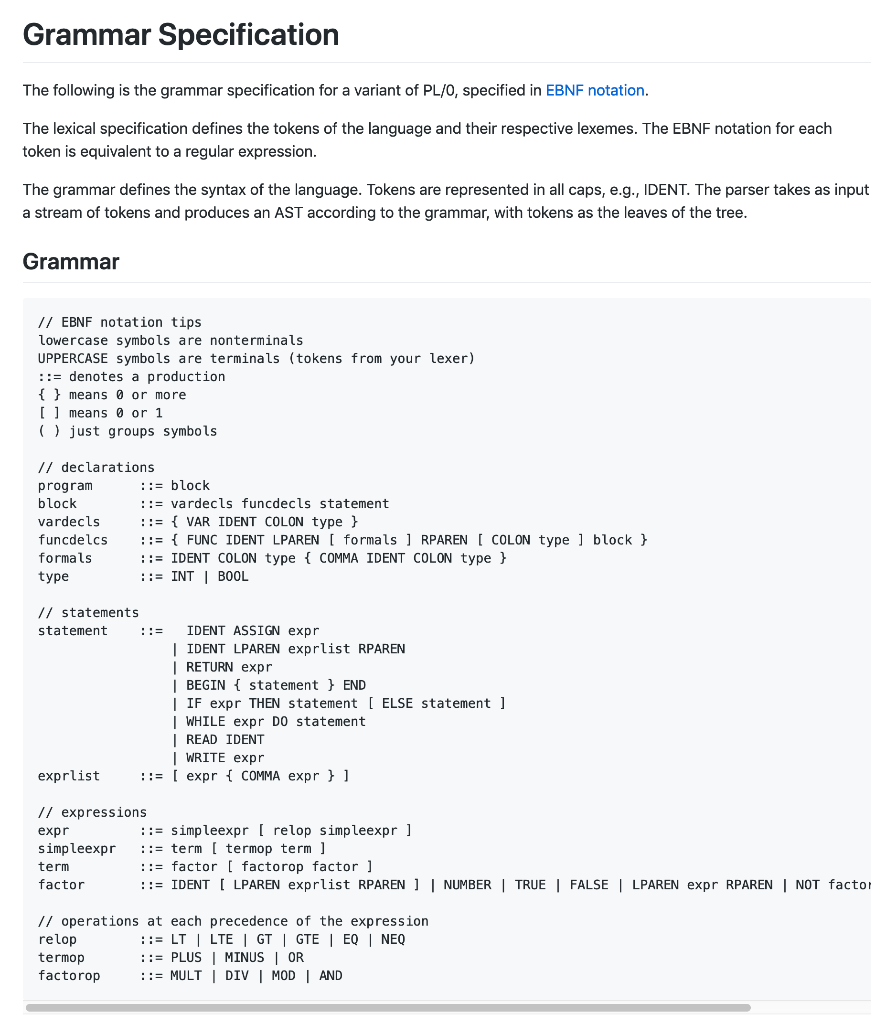 I need help completing the lexer.c file. There are a | Chegg.com