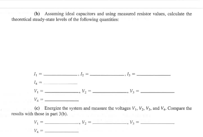 Solved Series-Parallel R-C dc Network (a) Construct the | Chegg.com