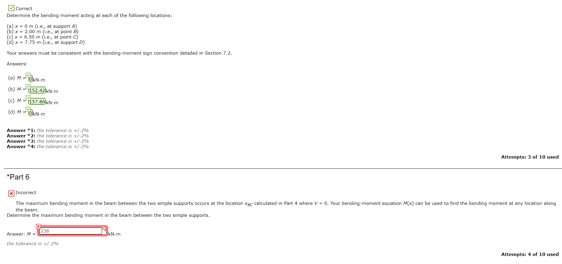 Solved Correct Use discontinuity functions to develop the | Chegg.com