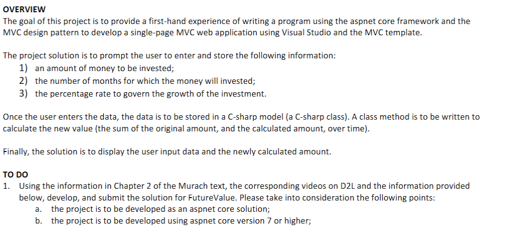 Solved The goal of this project is to provide a first-hand | Chegg.com