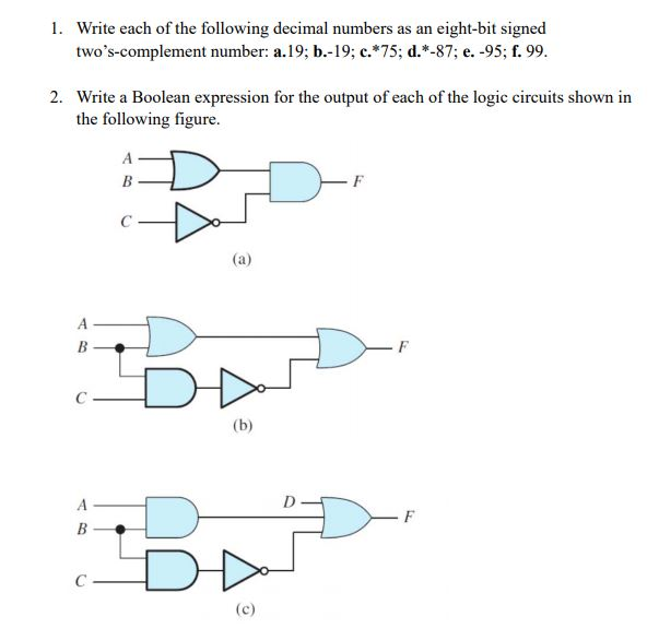 Solved 1. Write each of the following decimal numbers as an | Chegg.com