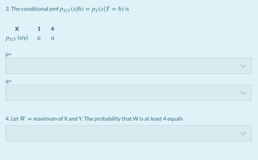 Solved The joint pmf of discrete RVs X and Y is given by the | Chegg.com