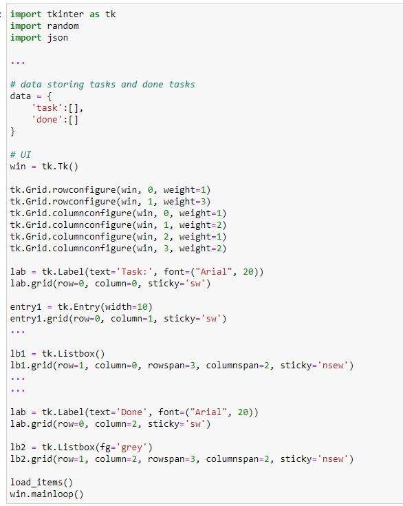 Solved The goal of this assignment is to create a to-do list | Chegg.com