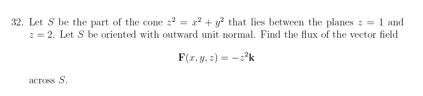 Solved Use flux integrals to solve this and explain why. The | Chegg.com