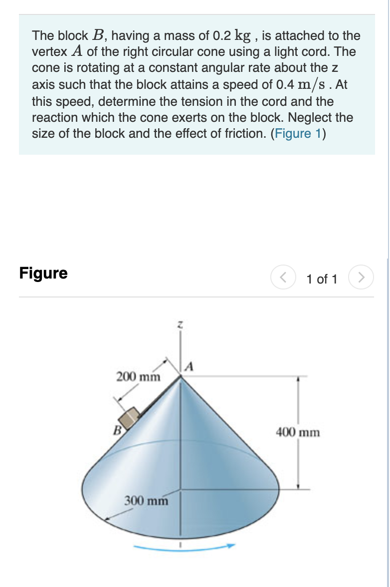 Solved The block B, having a mass of 0.2 kg , is attached to | Chegg.com
