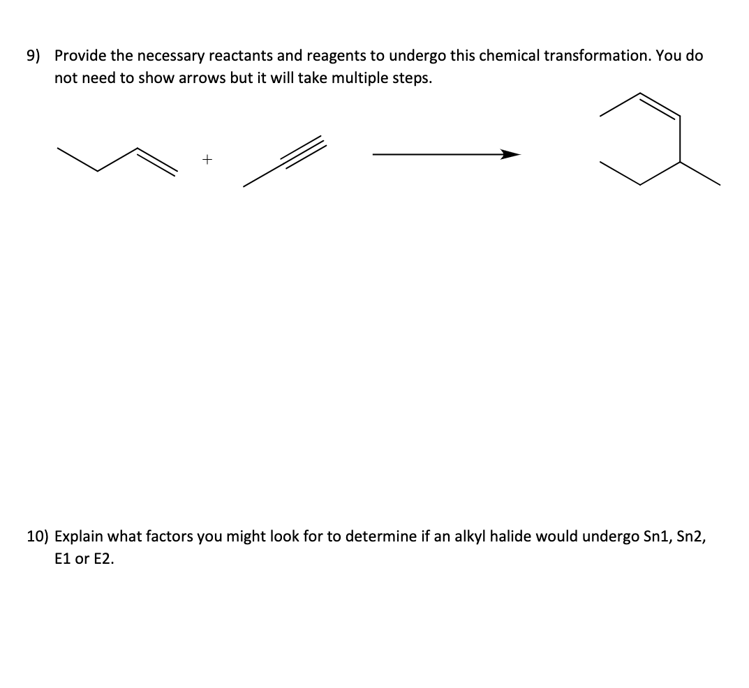 Solved Provide the necessary reactants and reagents to | Chegg.com