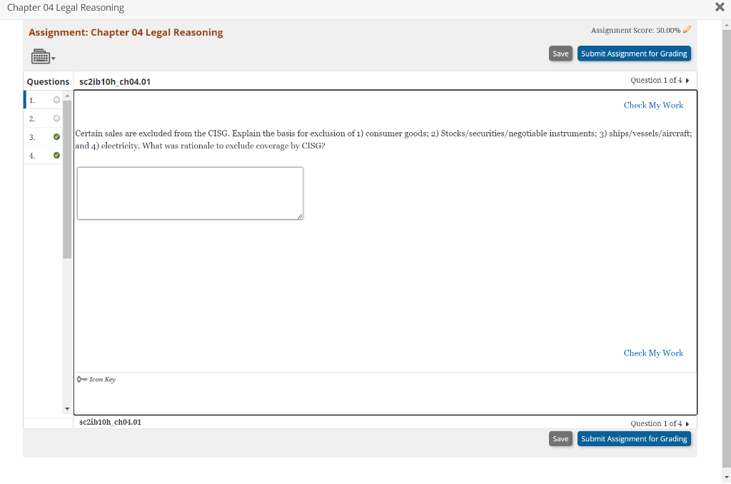 Solved Assignment: Chapter 04 Legal Reasoning Assignment | Chegg.com