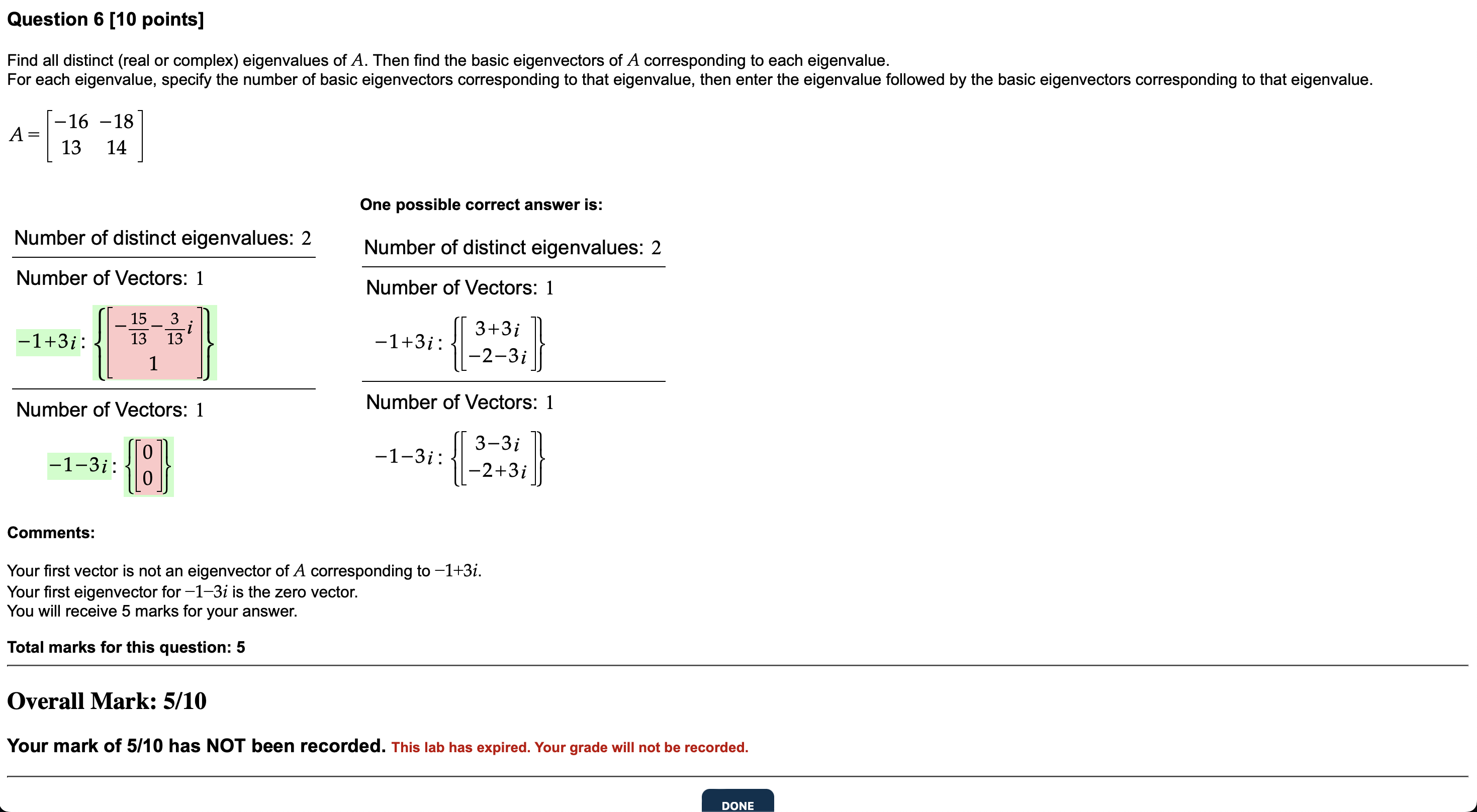 Solved Question 6 [10 ﻿points]Find all distinct (real or | Chegg.com