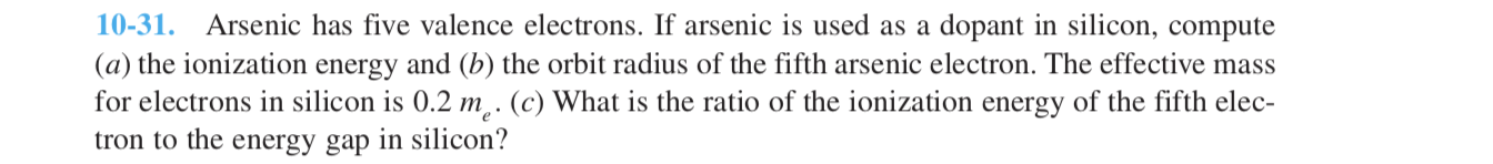 Solved 10-31. Arsenic has five valence electrons. If arsenic | Chegg.com