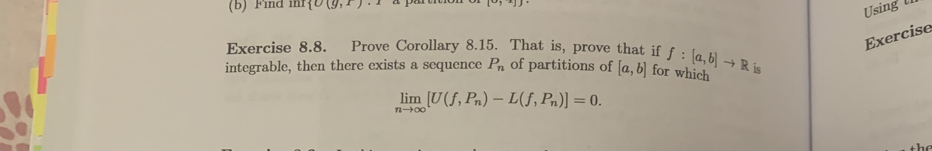 Solved Exercise 8.8. ﻿Prove Corollary 8.15. ﻿That is, ﻿prove | Chegg.com