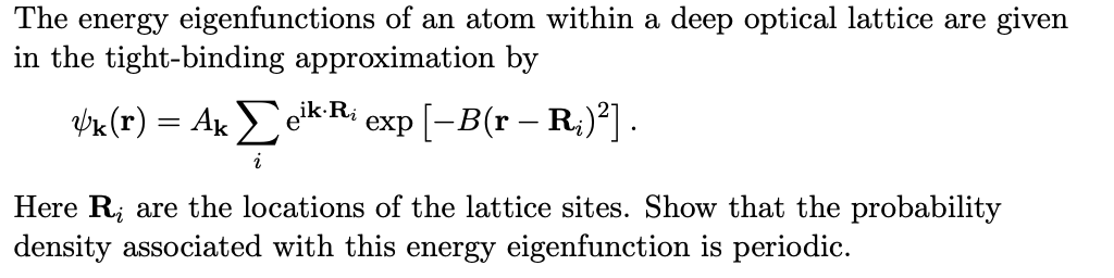 Solved The energy eigenfunctions of an atom within a deep | Chegg.com