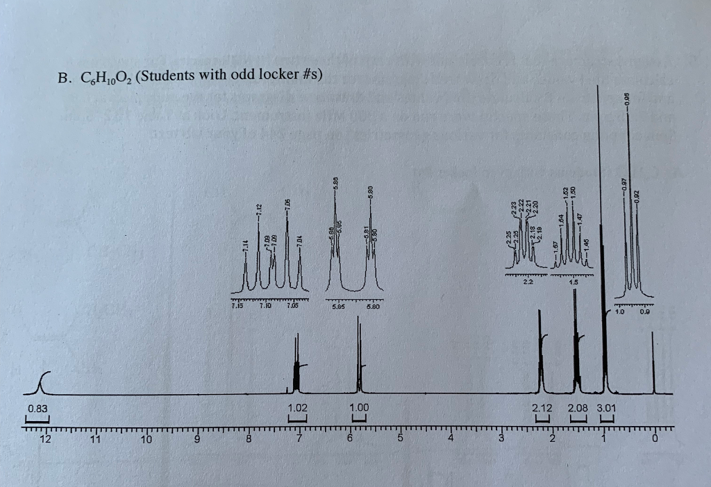 Solved 5 A. Draw the tree diagram and calculate J values for | Chegg.com